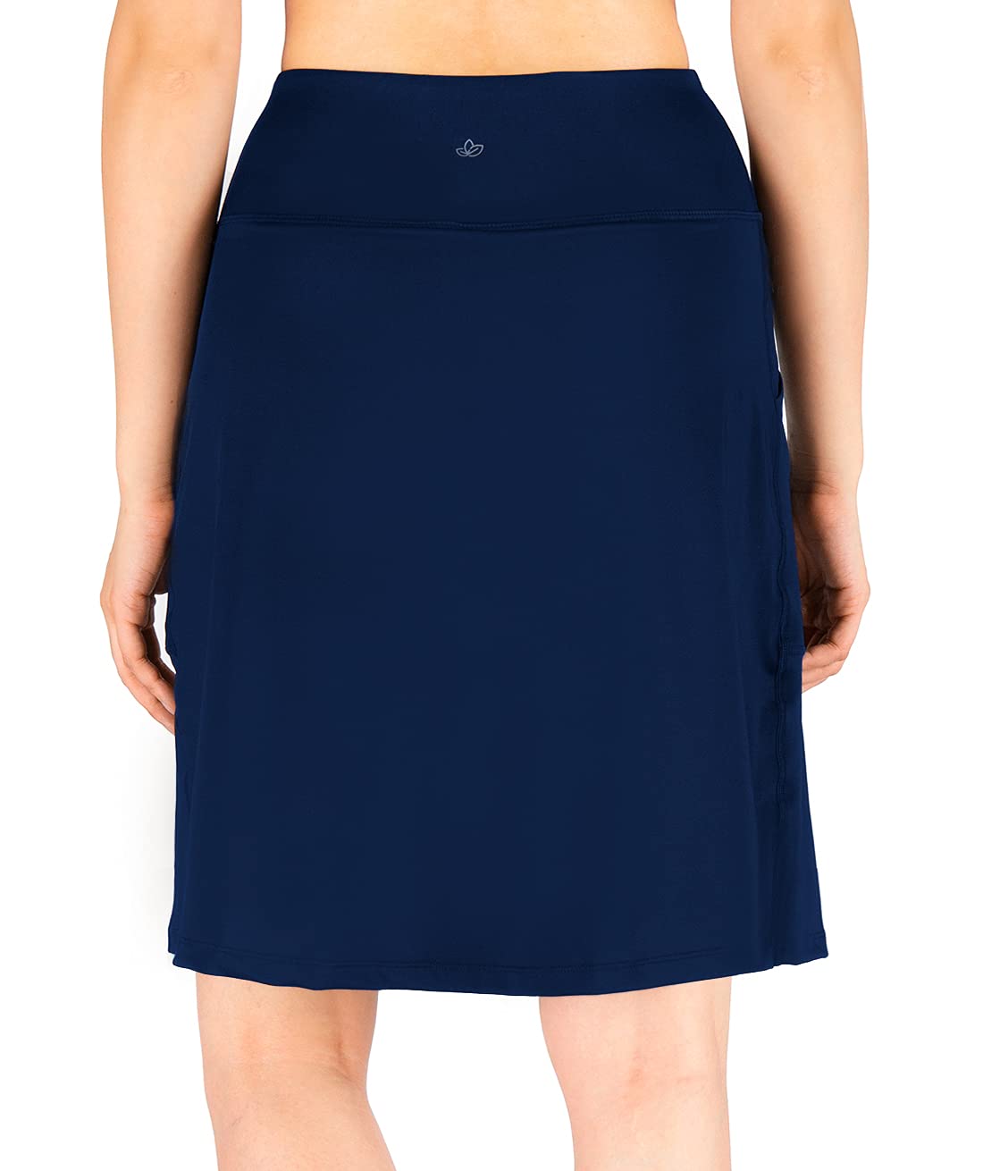 Yogipace Tall Women's 20" Modest Knee Length UV Protection Skirt Athletic Golf Tennis Skort Built in Shorts Navy Blue Size XXL
