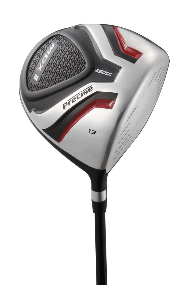 Precise Teenager Complete Golf Set Includes Titanium Driver, S.S. Fairway, S.S. Hybrid, S.S. 7-PW Irons, Putter, Stand Bag, 3 H/C's Teen Ages 13-16 Right Hand & Left Hand Available! (Left Hand)