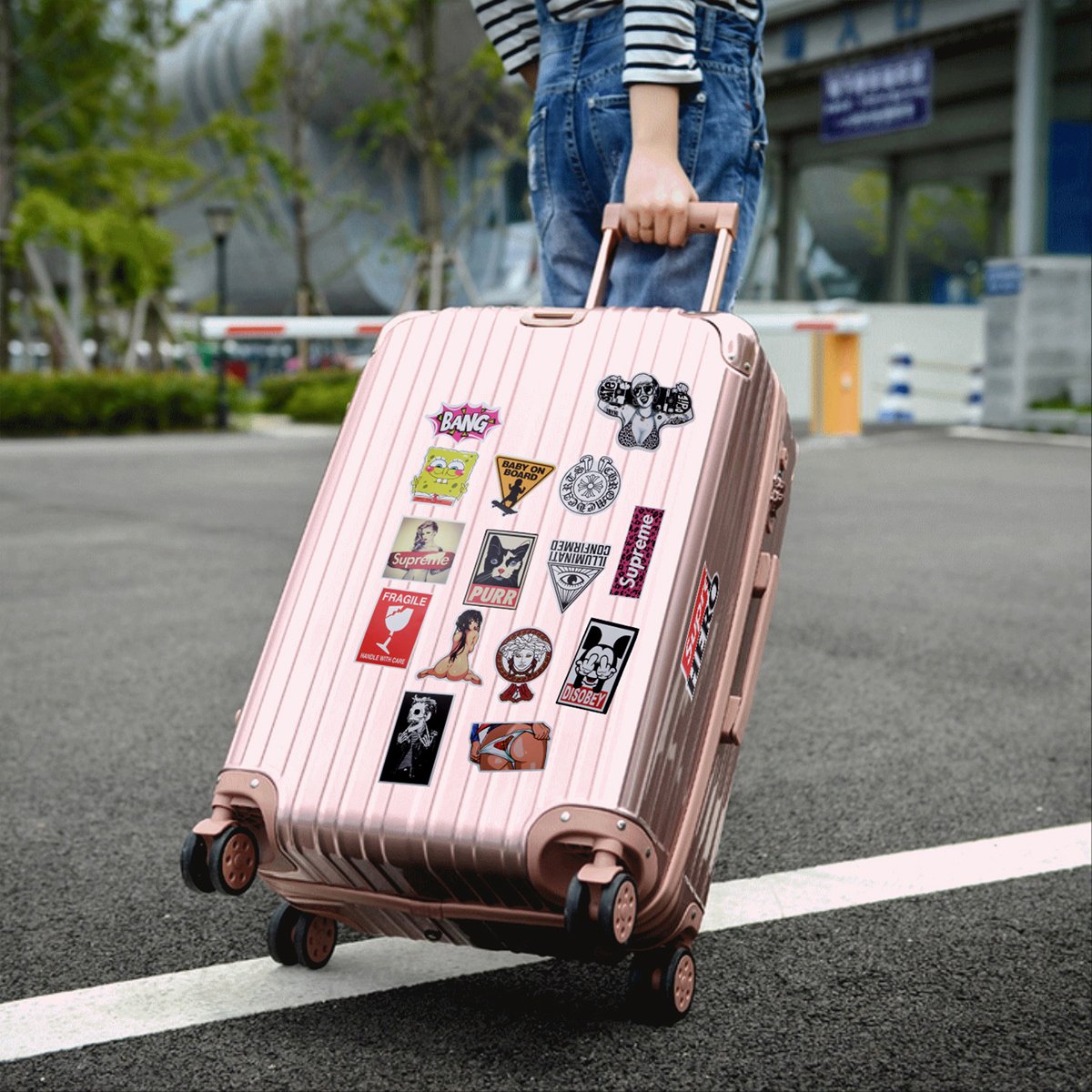 Sticker Bomb Pack Vinyl Wrap 100 Pcs,Funny Stickers Packs for Cars,Motorcycle,Bicycle,Skateboard,Luggage[Not Random]