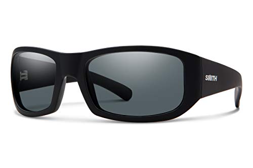 Smith Optics Bauhaus Carbonic Polarized Sunglasses, One Size, Matte Black