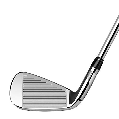 TaylorMade SIM MAX Irons, Steel Shaft, KBS Max 85, 5-PW, AW, Right Hand, Stiff Flex , Titanium, Black, Blue