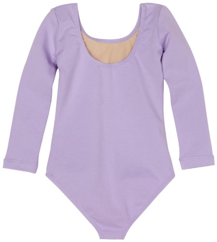 Sansha Little Girls' Suzanna Long Sleeve Leotard, Lavender ,Small(C)/4-6