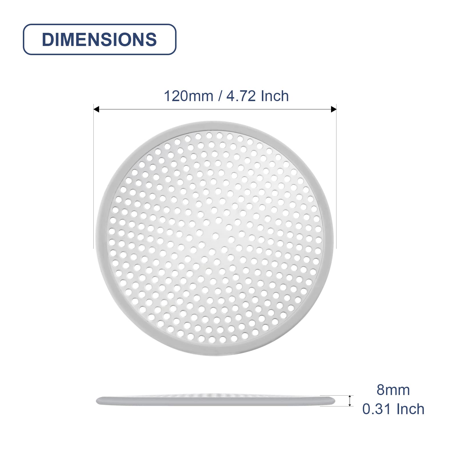 WINDALY 3 Pack of Shower Drain Hair Catcher/Cover/Strainer, Stall Drain Protector/Cover, Stainless Steel (3 Pack)