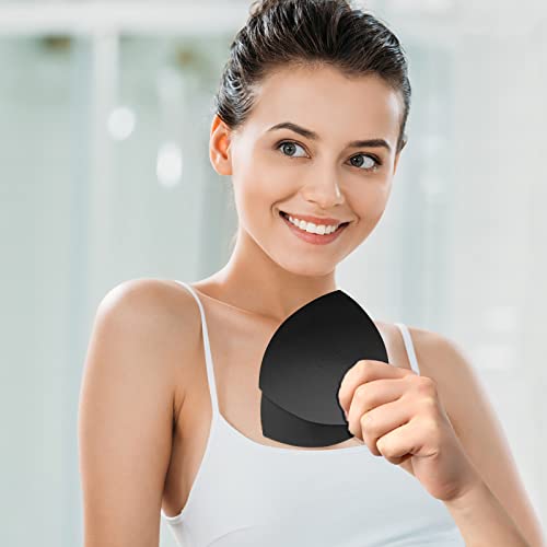 Sibba Bra Pads Women's Triangle Bra Pads Inserts 2 Pairs Removable Push Up Sports Bra Cups Replacements For Bikini Top Swimsuit for B/C Cup