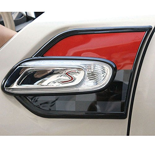 Side Scuttle Lamp Light Pattern Fender Panel Frame Cover Trim ABS for Mini Cooper F55 Hardtop F56 Hatchback (JCW)