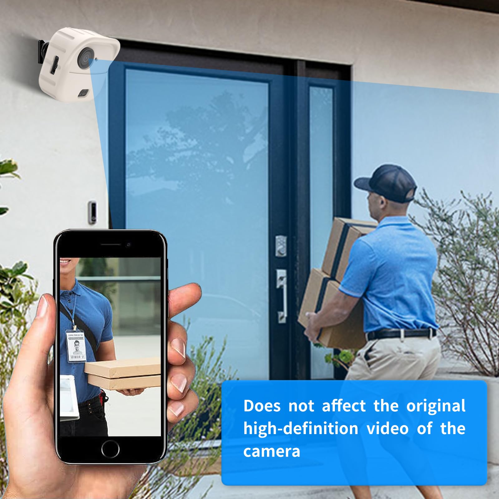 WOFRO 3Pack Silicone Protective Case for Blink Outdoor 4 (4th Gen), Silicone Skin Cover for All-New Blink Outdoor 4 Smart Security Camera Accessories with Sync Module 2 Wall Mount (Off white)