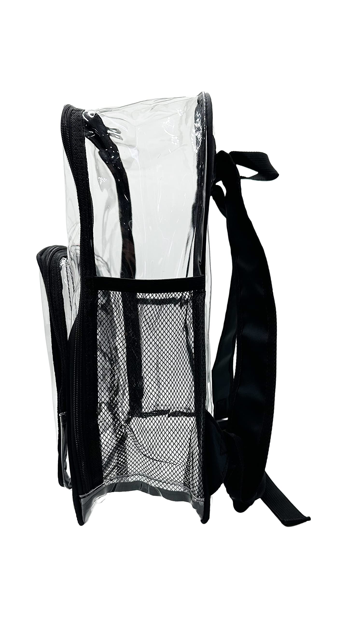 Winterlace 16" Clear Backpack, Transparent Heavy Duty Water Resistant PVC for Sports, Stadiums, Festivals, Concerts (Style #3)