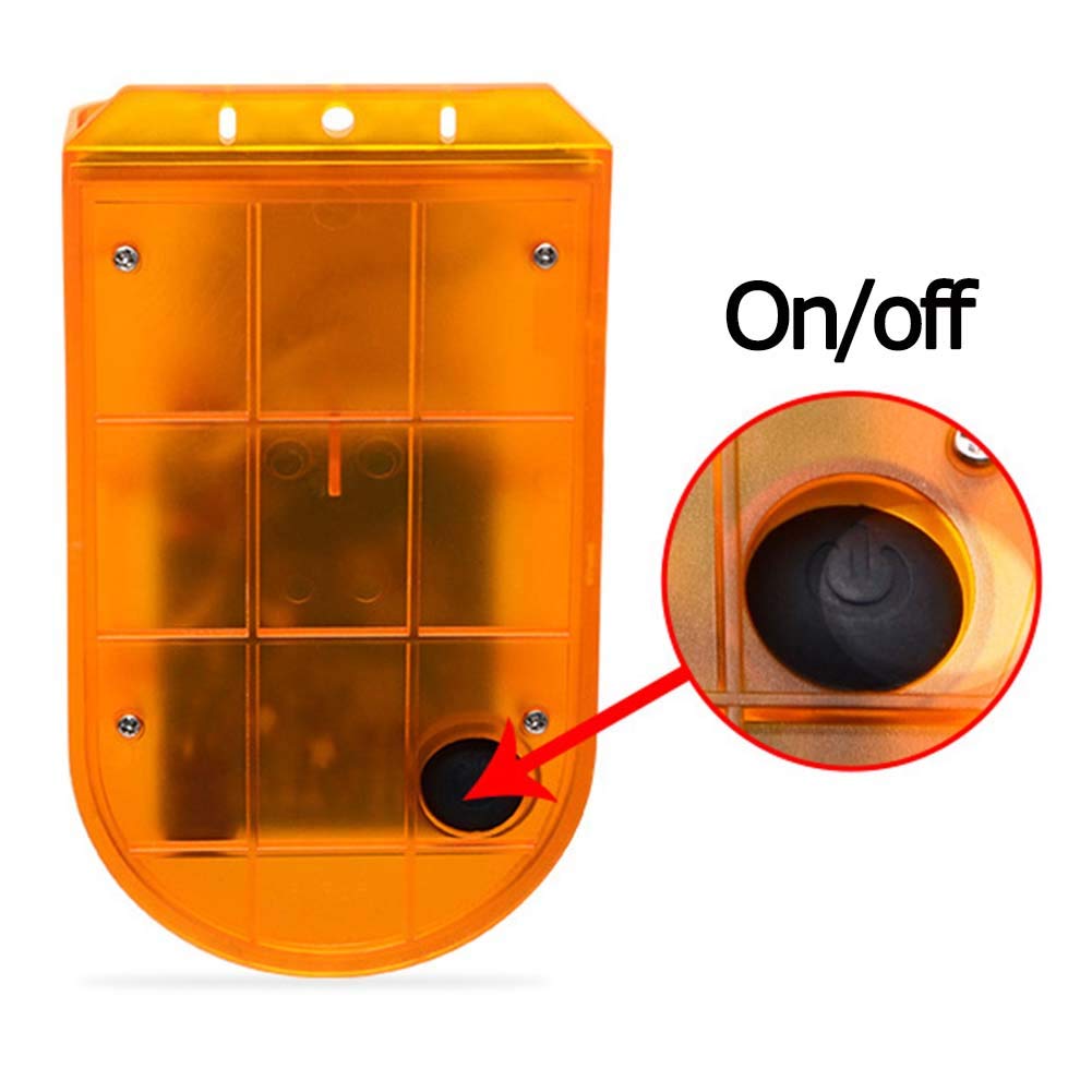 Solar Strobe Light, 6LED Flashy Lighting Motion Detector Solar Alarm Siren 129dB Laud Sound Security Lights IP65 Waterproof with Adjustable Modes for Home,Farm,Barn,Villa,Yard,Hacienda,Apartment
