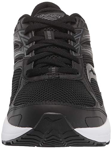 Saucony Men's Core COHESION 14 Road Running Shoe, BLACK/WHITE, 12.5 Wide