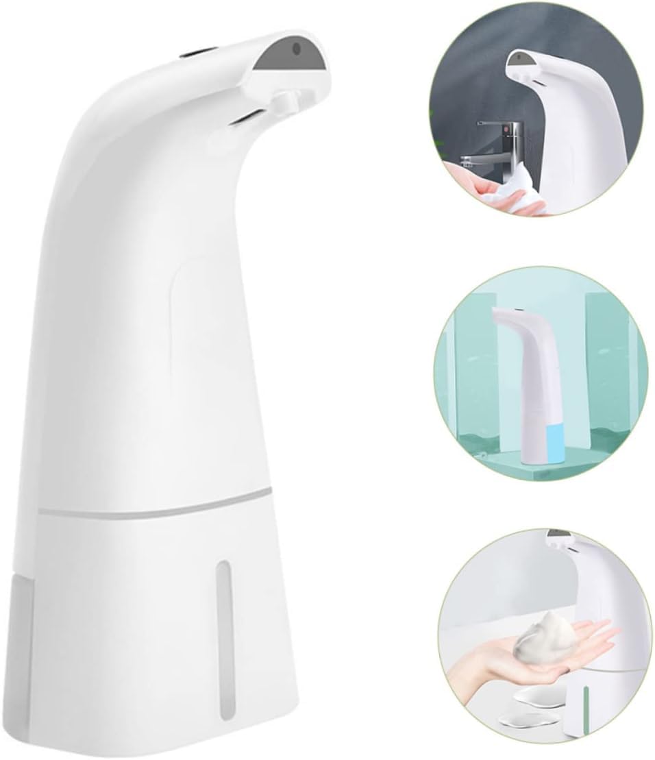 Soap Bottle Dispenser Equipped Dispenser White Liquid Automatic Hotel Free Soap Dish Sensor Container Motion Base Bathroom Wash Hands Foaming Soap Pump Dispenser