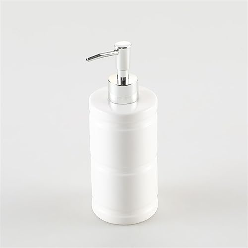 Soap Dispenser Bamboo Shape Soap Dispenser for Bathroom Kitchen Office White Soap Pump Ceramic Soap Bottle for Lotion Dish Soap Shampoo (500ml/16.90oz) Soap Pump Bottles