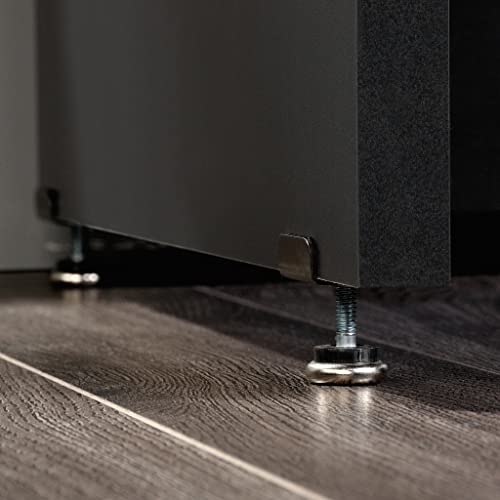 Sauder Via Credenza, L: 59.45" x W: 23.47" x H: 29.76", Bourbon Oak