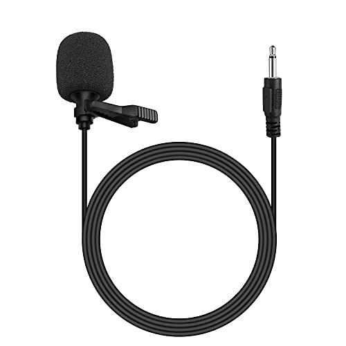 ZOWEETEK Voice amplifier microphone, Lavalier Microphone Wired,Portable Clip Microphone with 3.5mm Audio for Voice Amplifier and AUX Audio Device