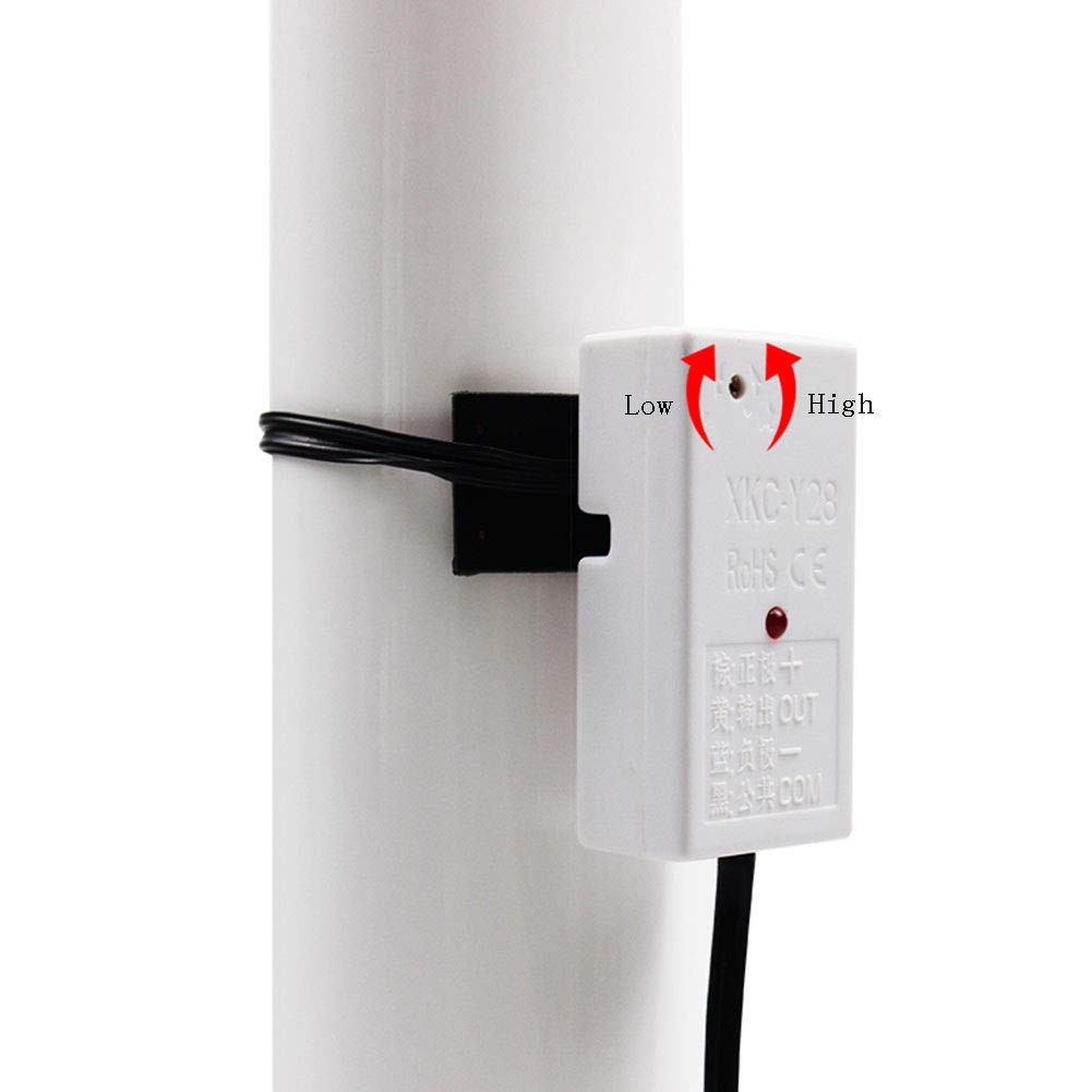 Taidacent Contactless Liquid Water Level Sensor Water Level Alarm Sensor with Relay Switch DIY Water Level Switch for Tank Pipeline Sensor (Normally Closed, 12V relay)
