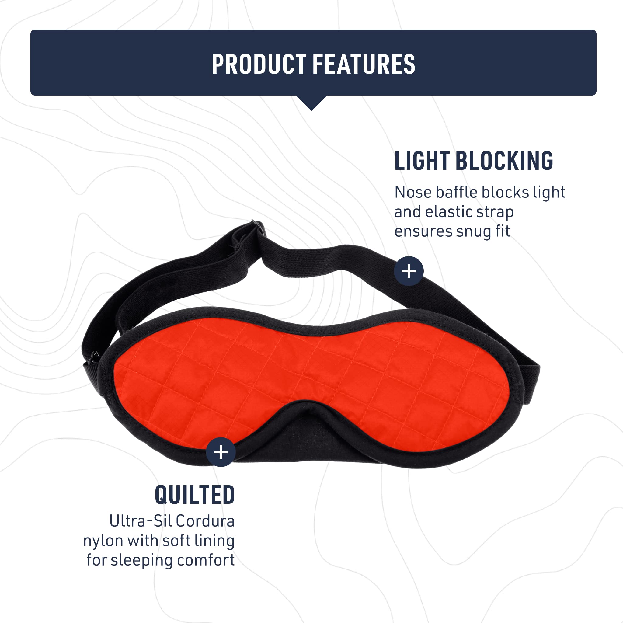 Sea to Summit TravellingLight Eye Shade Travel Sleep Mask, Grey