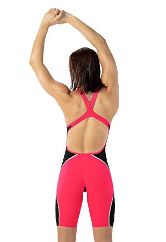 Speedo Fastskin LZR Pure Intent Open Back Kneeskin,Psycho Red/Black (641),25