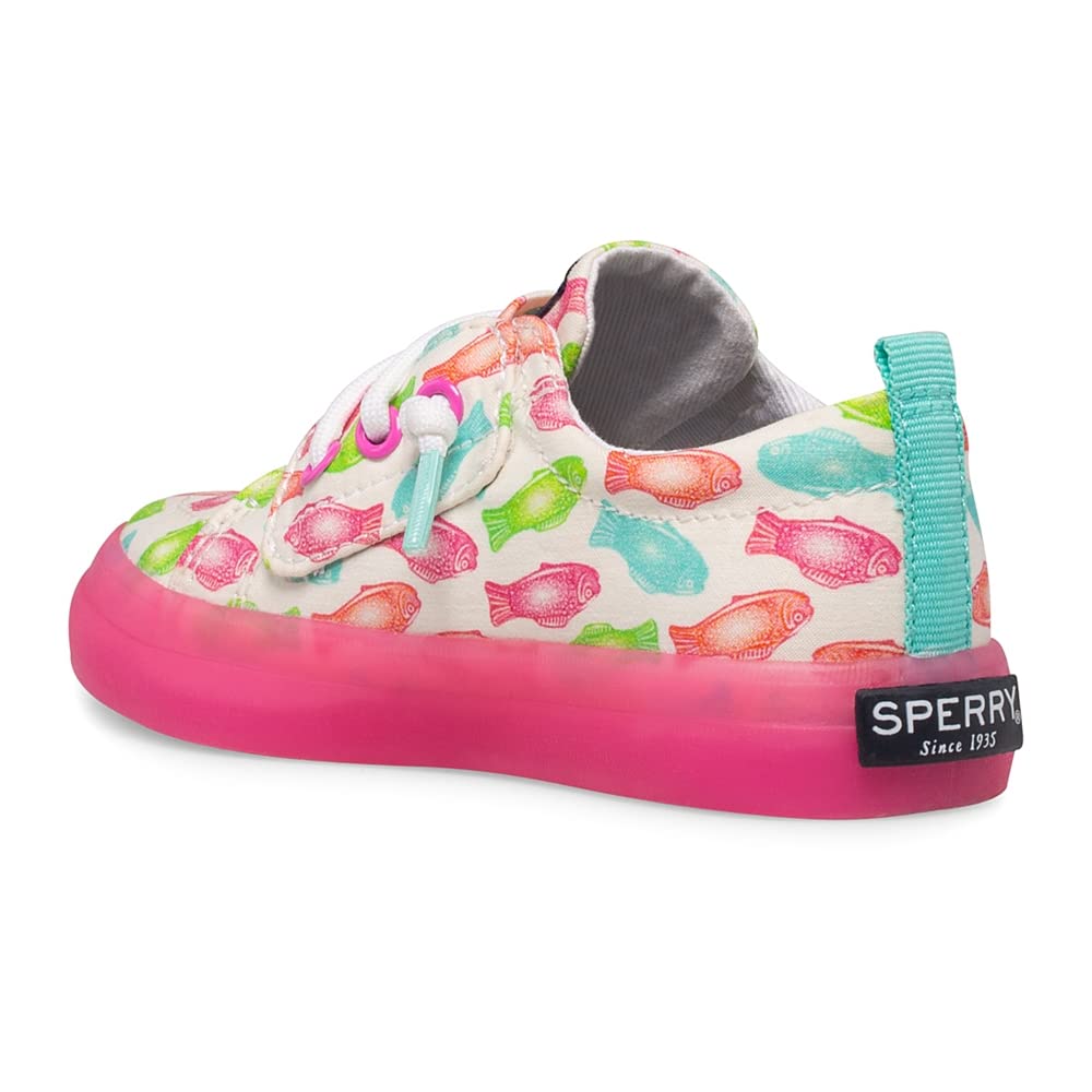 Sperry unisex child Crest Vibe Jr Sneaker, White/Multi, 6.5 Little Kid US