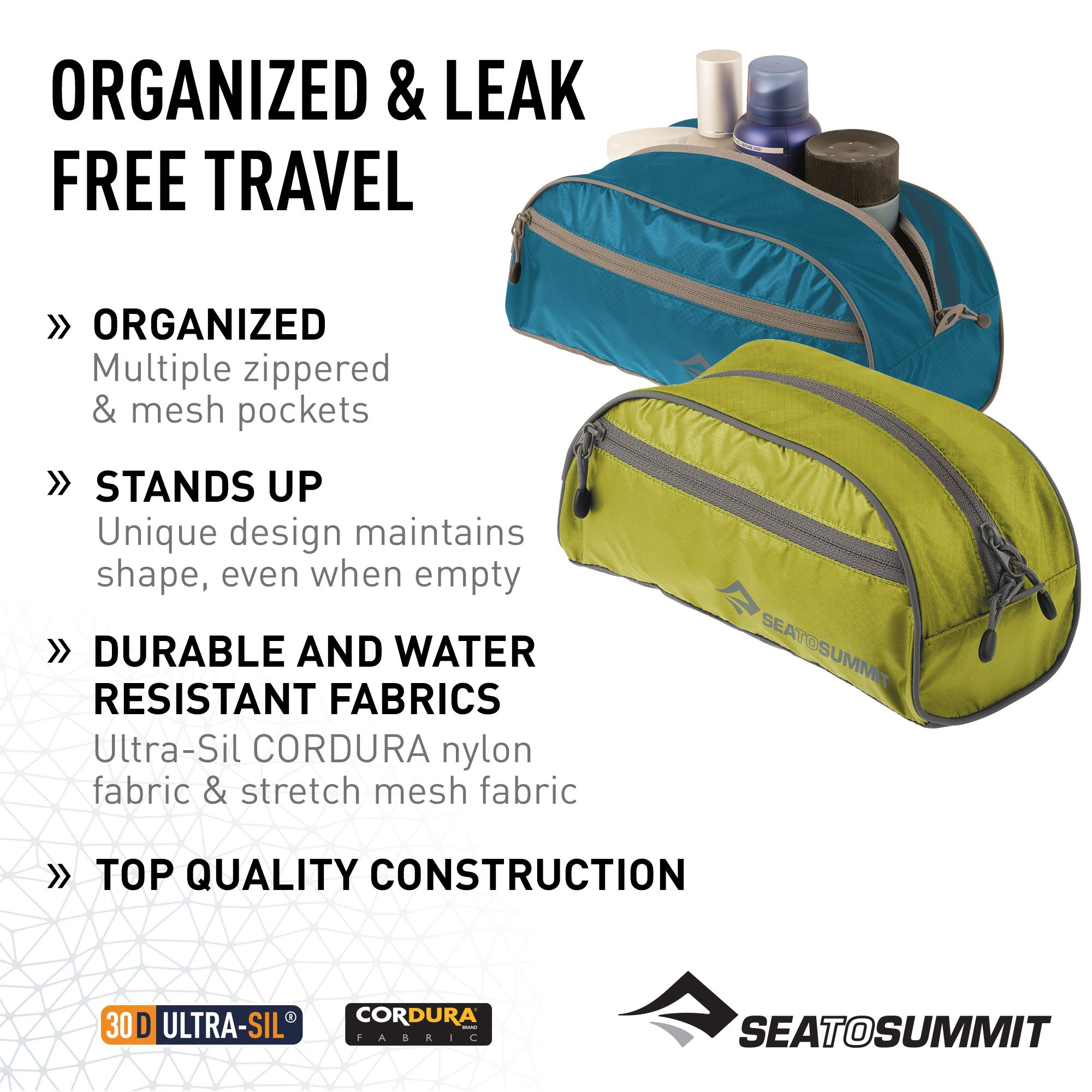 Sea to Summit Travelling Light Toiletry Bag, Small, Black
