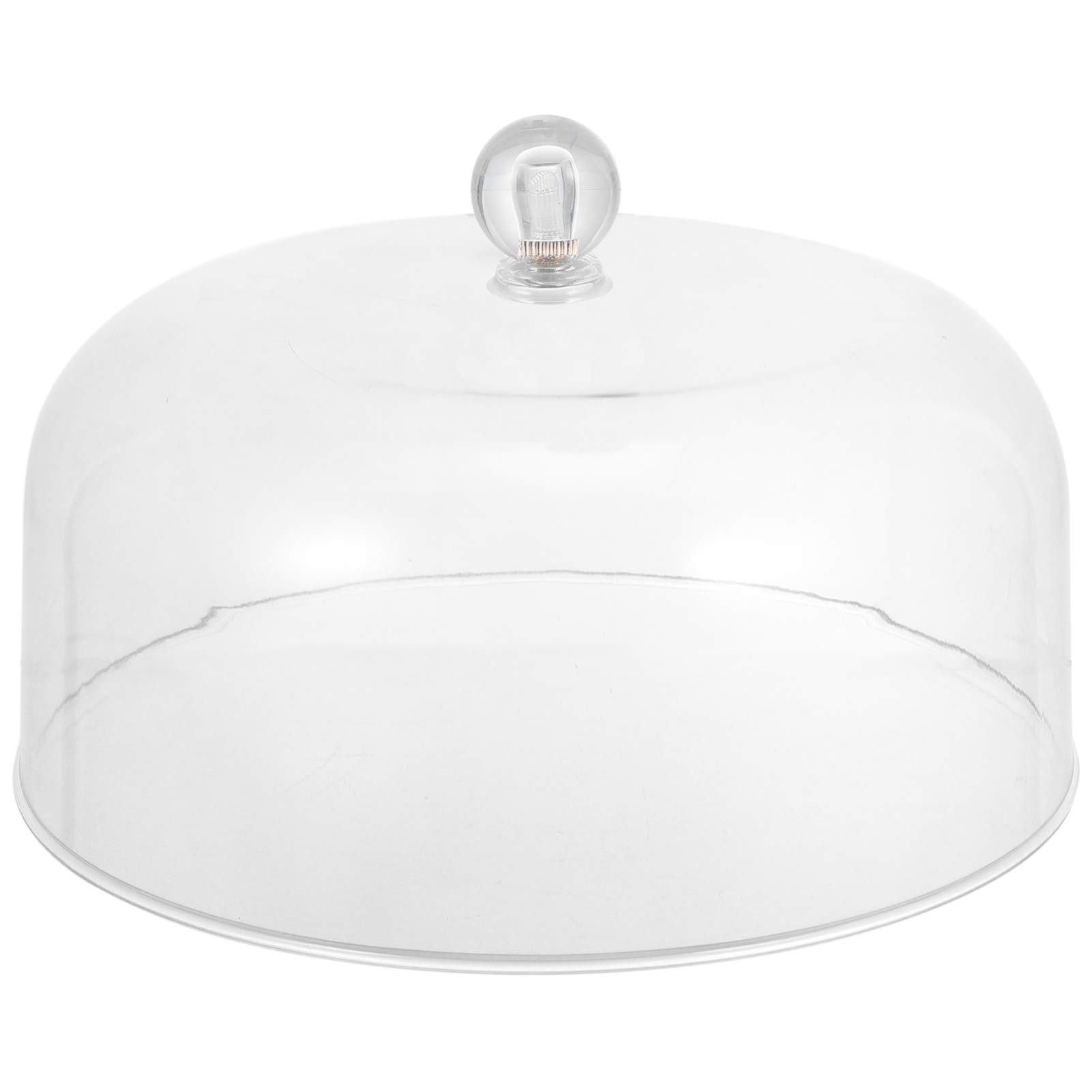 Yardwe Round cake display cover Clear Cake Dome Plate Cover Cake Display Stand Food Plate Lid Cover Cake Serving Platter Cheese Dish Holder food protector cover Cover cake dome cover