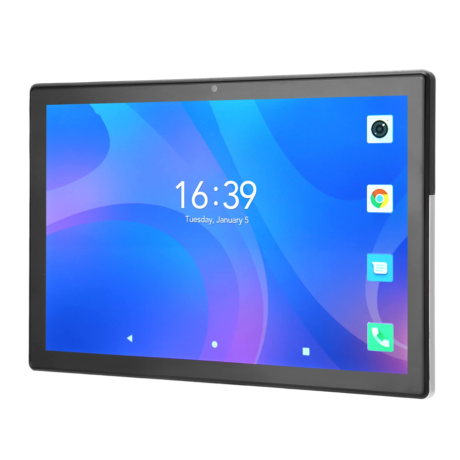 Vikye 4G LTE 5G WiFi Tablet, 10.1in 1920x1200 Screen Tablet Octa Core Processor 12GB 256GB 7000mAh Battery 8MP Front 16MP Rear Dual Cameras (Silver)