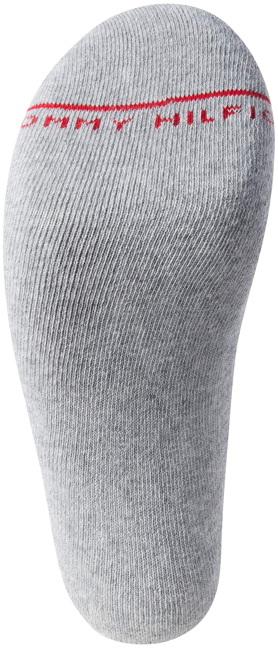 Tommy Hilfiger Men's 3 Pair Cotton Cushion Liner Socks Bag, Oxford Heather, Shoe Size 7-12