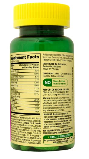 Spring Valley Multimineral Prenatal Multivitamin Tablets Dietary Supplement, (Pack of 2) 100 Count + Asstd Collor Pill Organizer Me Gustas