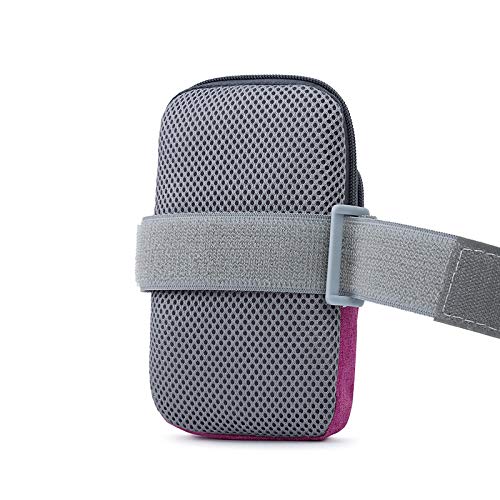 Sport Running Armband Wristband Cell Phone Case Holder Arm Bag Pouch for Samsung Galaxy S21 FE S22 Plus S21 S20 Note 20 10 A52s A52 A51 /Google Pixel 6 5 4a /OnePlus 9 8 8T /BLU VIVO X6 iPhone (Gray)