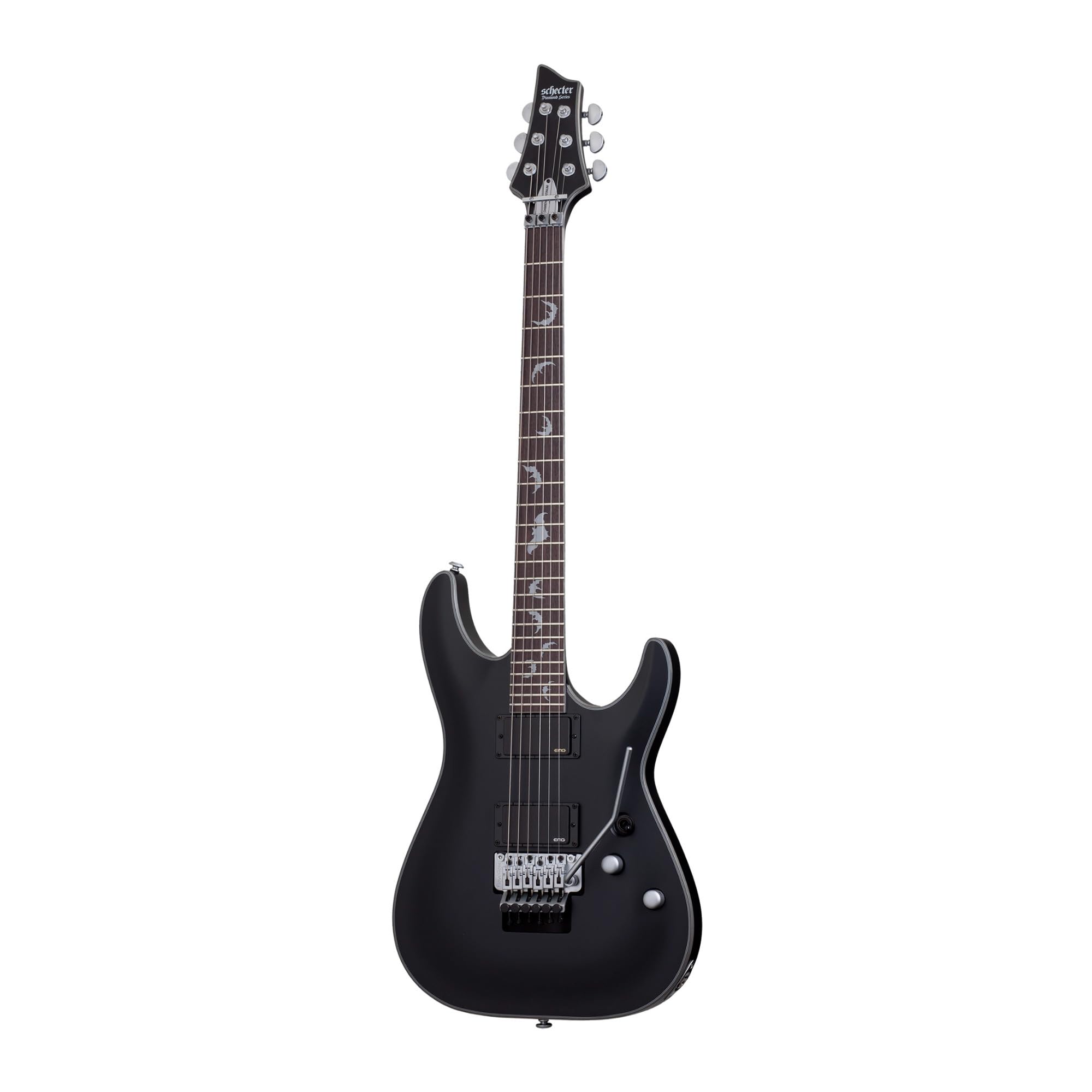Schecter Damien Platinum 6 with Floyd Rose - Satin Black
