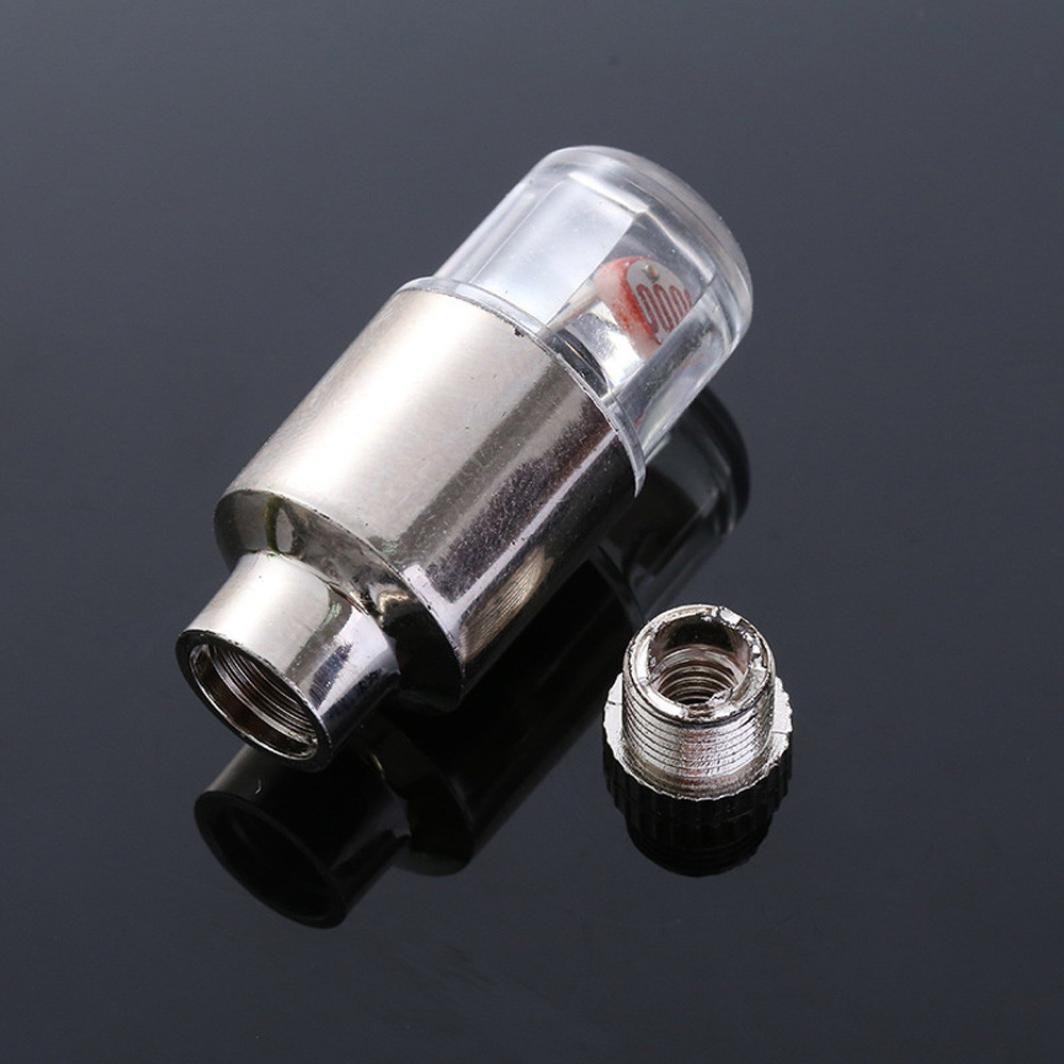 SOMESHINE 2pcs LED Tire Valve Stem Caps Neon Light Auto Accessories Bike Bicycle Car Auto