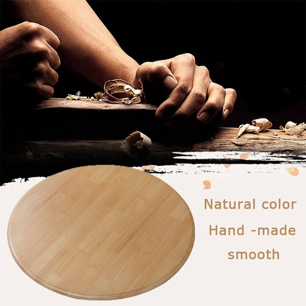 WEBUP Solid Wood Turntable 30in 34in 38in Lazy Susan Kitchen Turntable Large Rotating Tray For Dining Table, Round Table Top Serving Plate - Wooden (Size : 38inch/100cm)