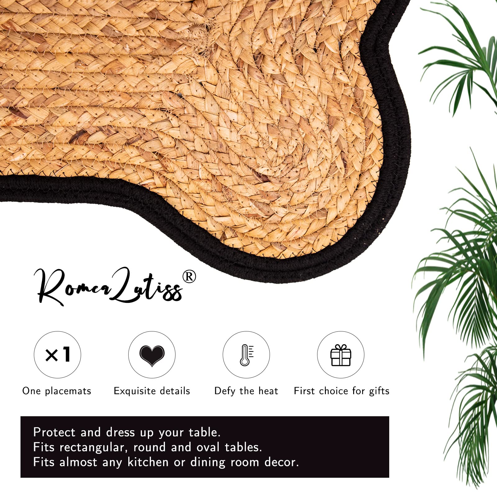 Romea Lutiss Hand Woven Farmhouse Braided Indoor mat pet mat Jute Area Rug (Dog Bone Rug)