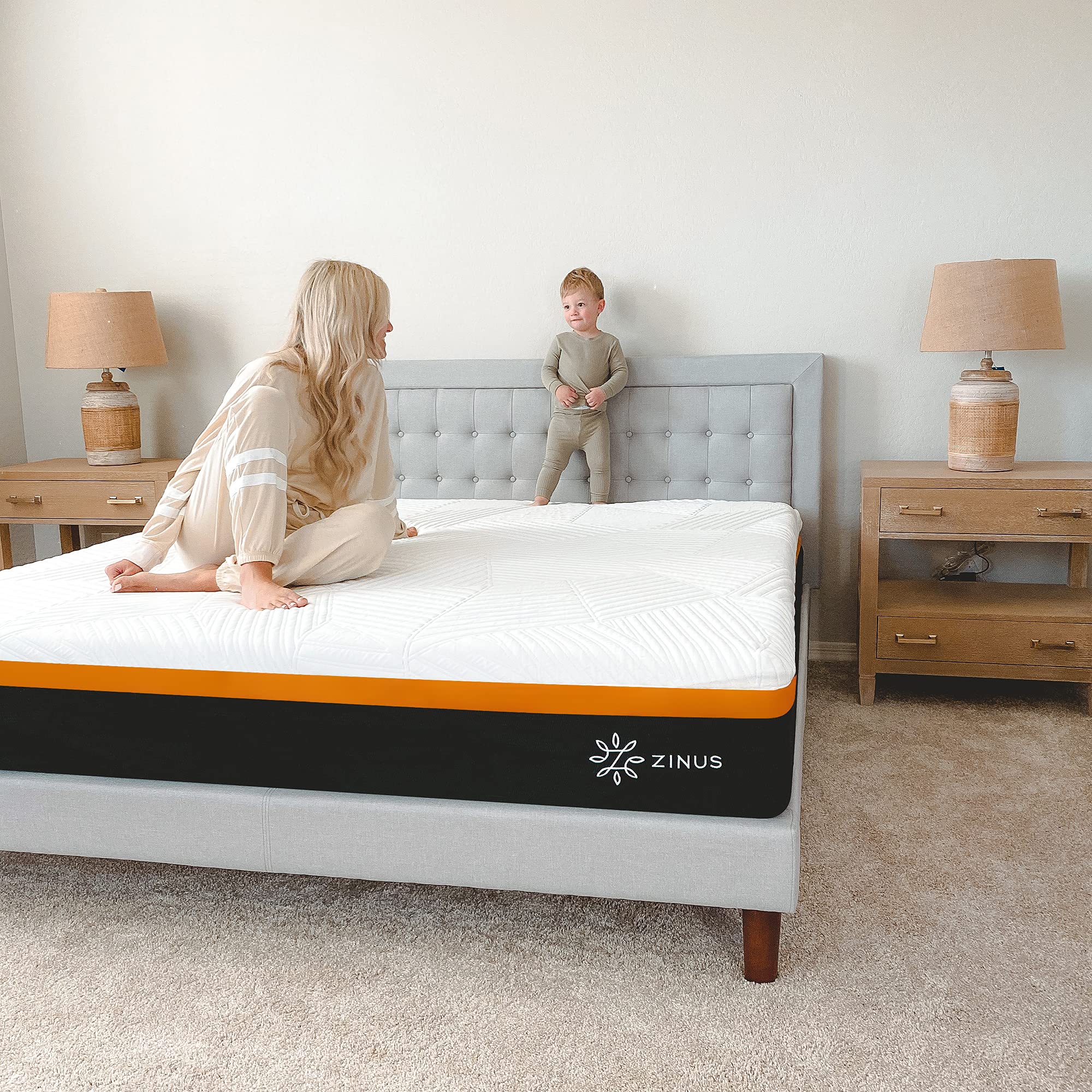 ZINUS 12 Inch Cooling Copper ADAPTIVE Pocket Spring Hybrid Mattress, Full, Moisture Wicking Cover, Cooling Foam, Pocket Innersprings for Motion Isolation, Mattress in A Box
