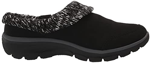 Skechers Women's Easy Going-Good Duo Mule, Black, 10