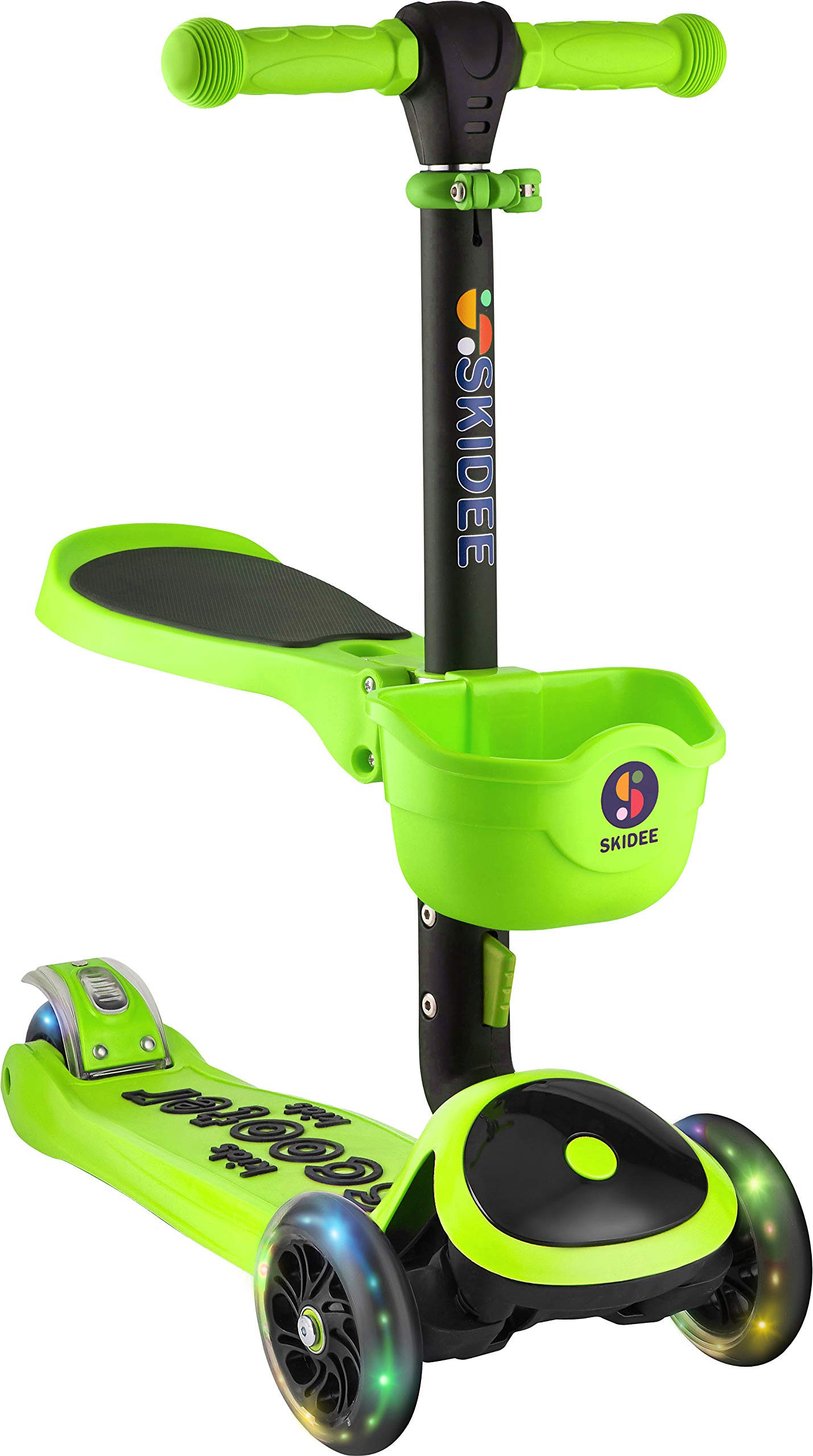 SKIDEE Basket for Scooter Y200 (Green, Basket)
