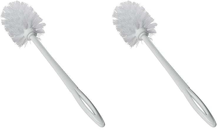 Rubbermaid Commercial 14.5 Inch Toilet Brush, Toilet Bowl-Cleaner for Bathroom, Scrub Brush for Toilet (Pack of 2)