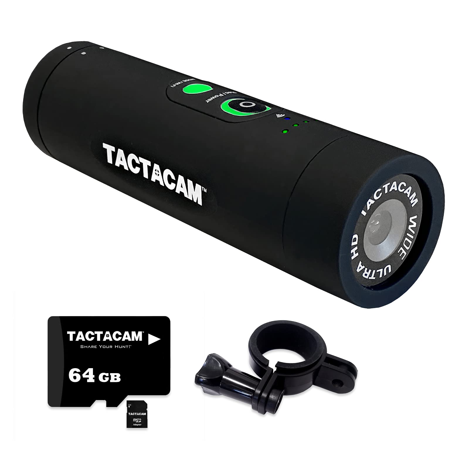 TACTACAM 5.0 Wide Angle Hunting Action Camera (2) Universal Mount