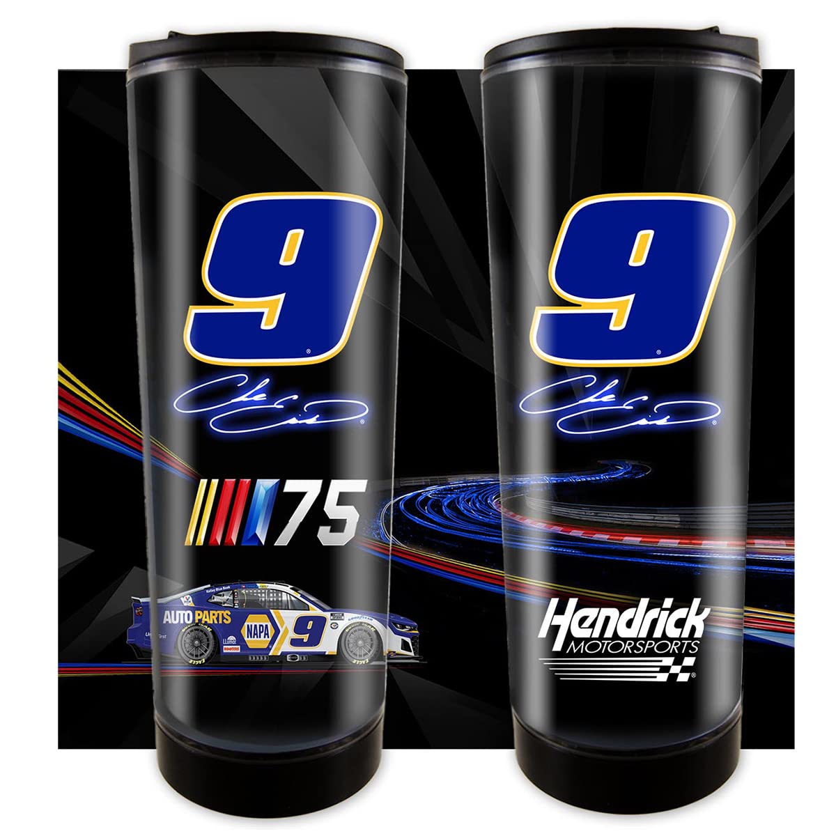 Sparta Pewter Chase Elliott 2023 Plastic 14oz Tumbler Travel Mug