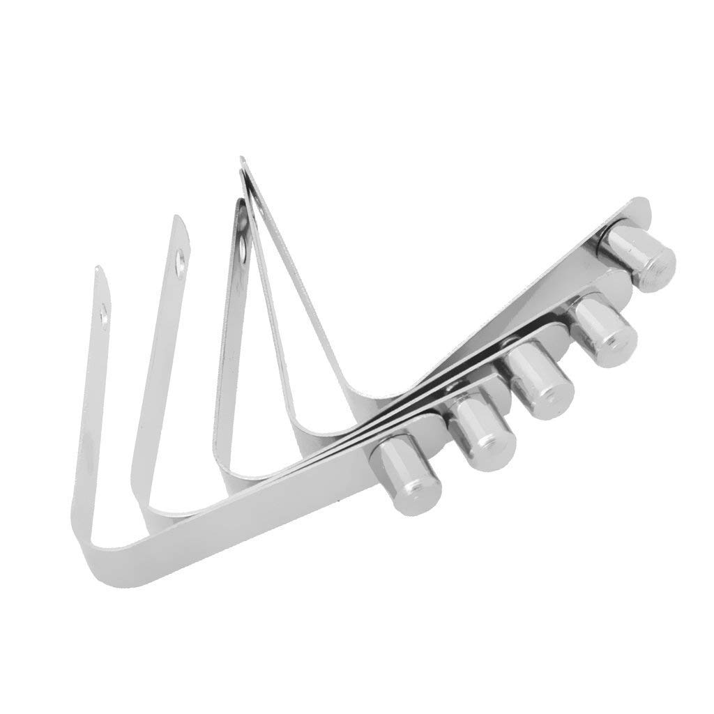 Super SW 5 Pieces 6MM Stainless Steel Kayak Paddle Push Snap Clips Spring Clips Fit for Kayak Paddle Tent Pole