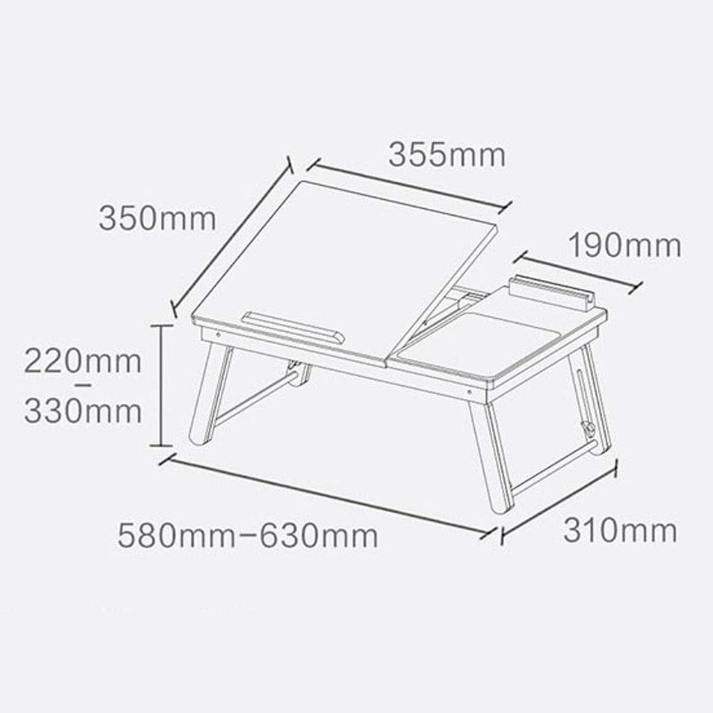 SCKTFS Wood Folding Computer Desk, Lap Desk Bed Desk for Laptop Adjustable Laptop Stand for Bed, Writing Desk, Lap Desk, Wood
