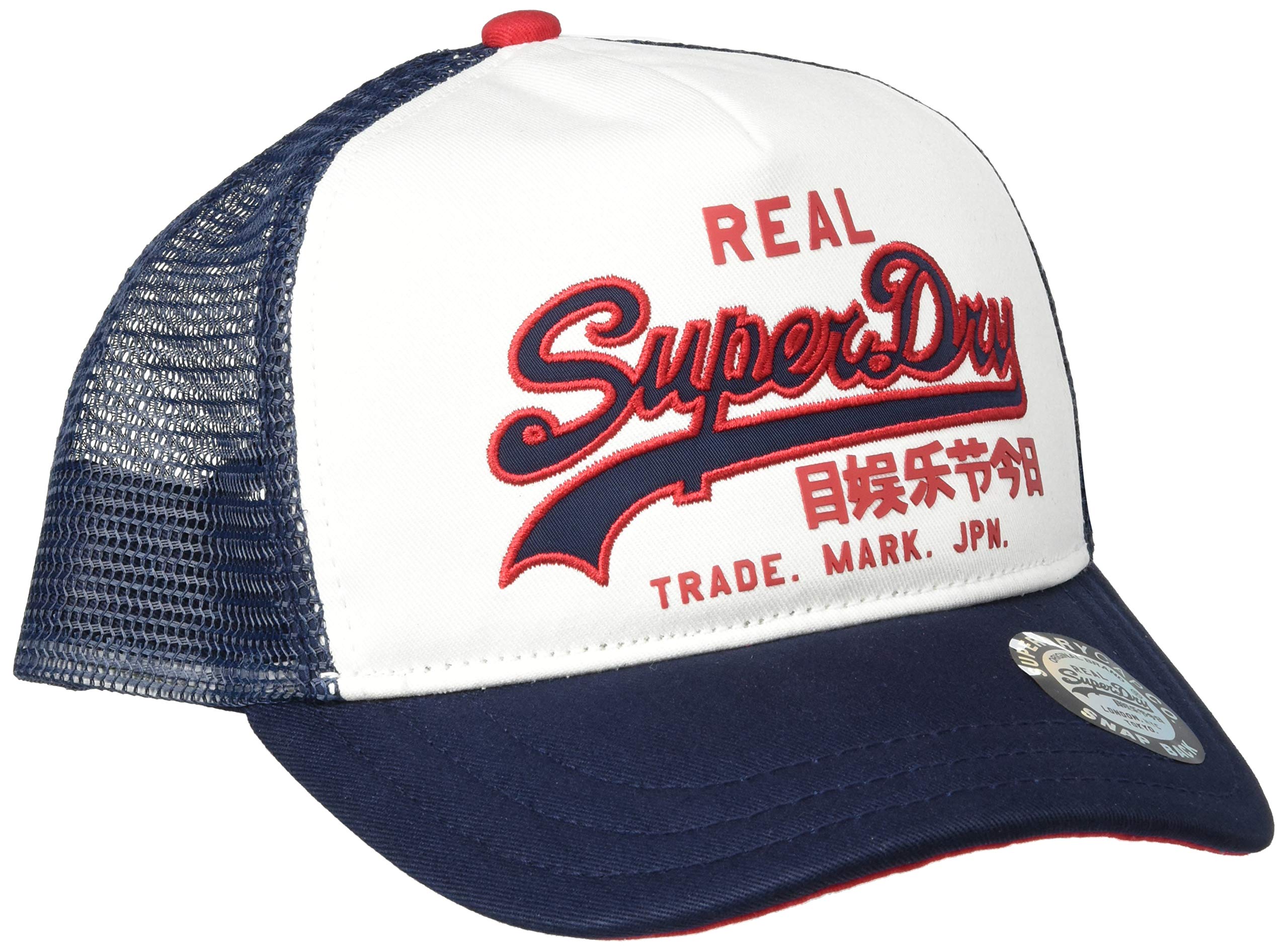 Superdry Mens Vintage Logo Trucker Cap White Size One Size