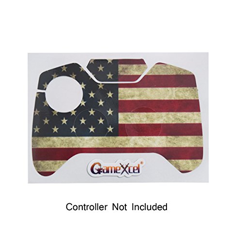 Skins Stickers for Xbox One Games Controller - Custom Orginal Xbox 1 Remote Controller Wired Wireless Protective Vinyl Decals Covers - Leather Texture Protector Accessories - Battle Torn Stripes