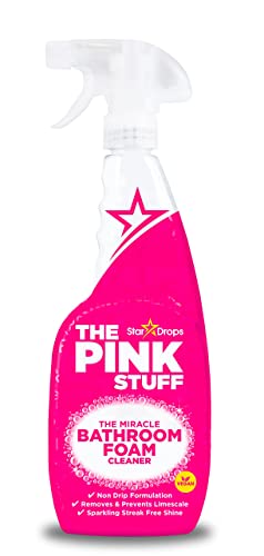Stardrops - The Pink Stuff - The Miracle Cleaning Paste, Multi-Purpose Spray, Bathroom Foam Spray, Window & Glass Cleaner, and Cream Cleaner Bundle