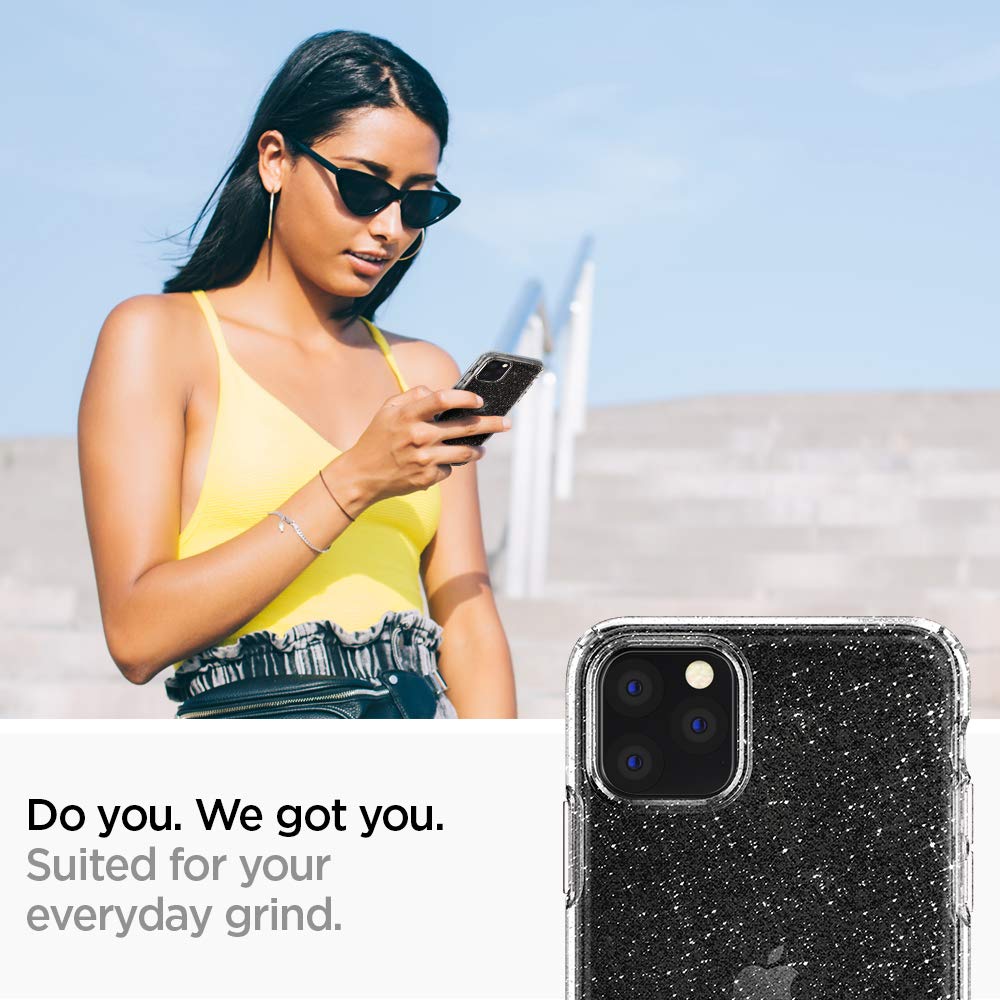 Spigen Liquid Crystal Glitter Designed for iPhone 11 Pro Case (2019) - Crystal Quartz