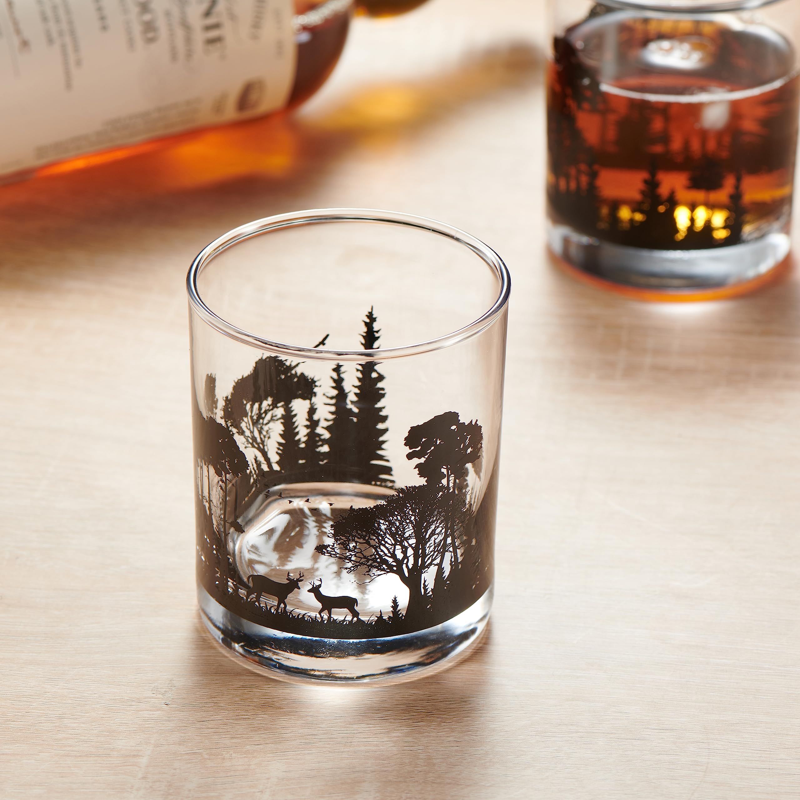 Whiskey Glasses set of 2 glasses bourbon glass Old Fashioned Glasses Barware for Scotch, Bourbon, Liquor and Cocktail Drinks