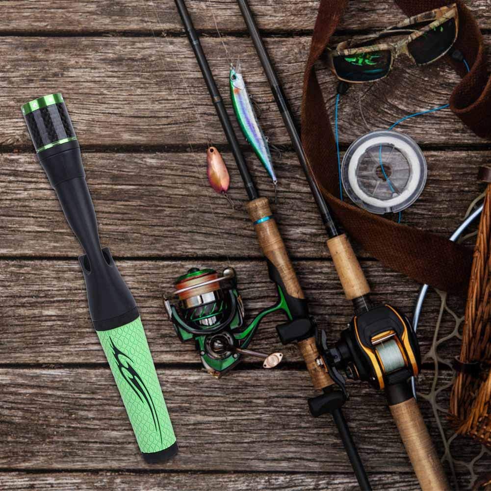 Spinning Fishing Rod Handle Soft ACS PU Rod Building Grip with Reel Seat for DIY Fishing Rod Building Repair Kit