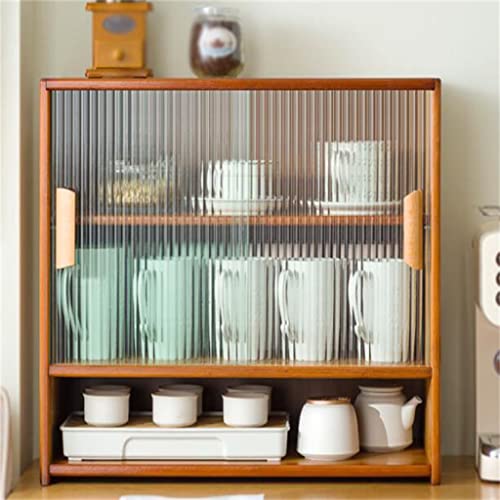 YASEZ Cup Storage Cabinet Tea Set Display Cabinet Kitchen Cup Rack Tableware Storage Cabinet