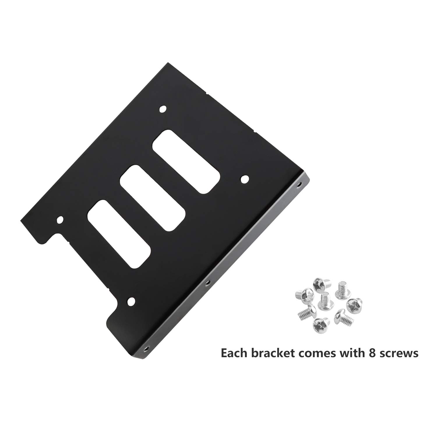 Spofit 2.5 to 3.5 HDD/SSD Mounting Bracket Hard Drive Holder Single Drive 2.5 to 3.5 Adapter (20 Pack)