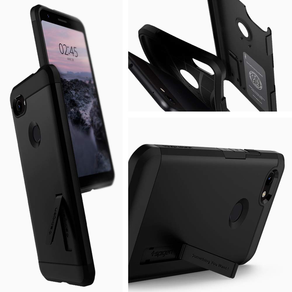 Spigen Tough Armor [Extreme Protection Tech] Designed for Google Pixel 3a Case (2019) - Black