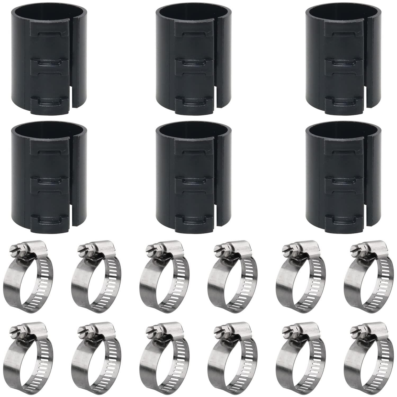 WHYHKJ 6PCS Home Office Desk Chairs Fixing a Sinking Office Chair Cylinder Alternatives Gas Lift with 12PCS Stainless Steel Hose Clamps