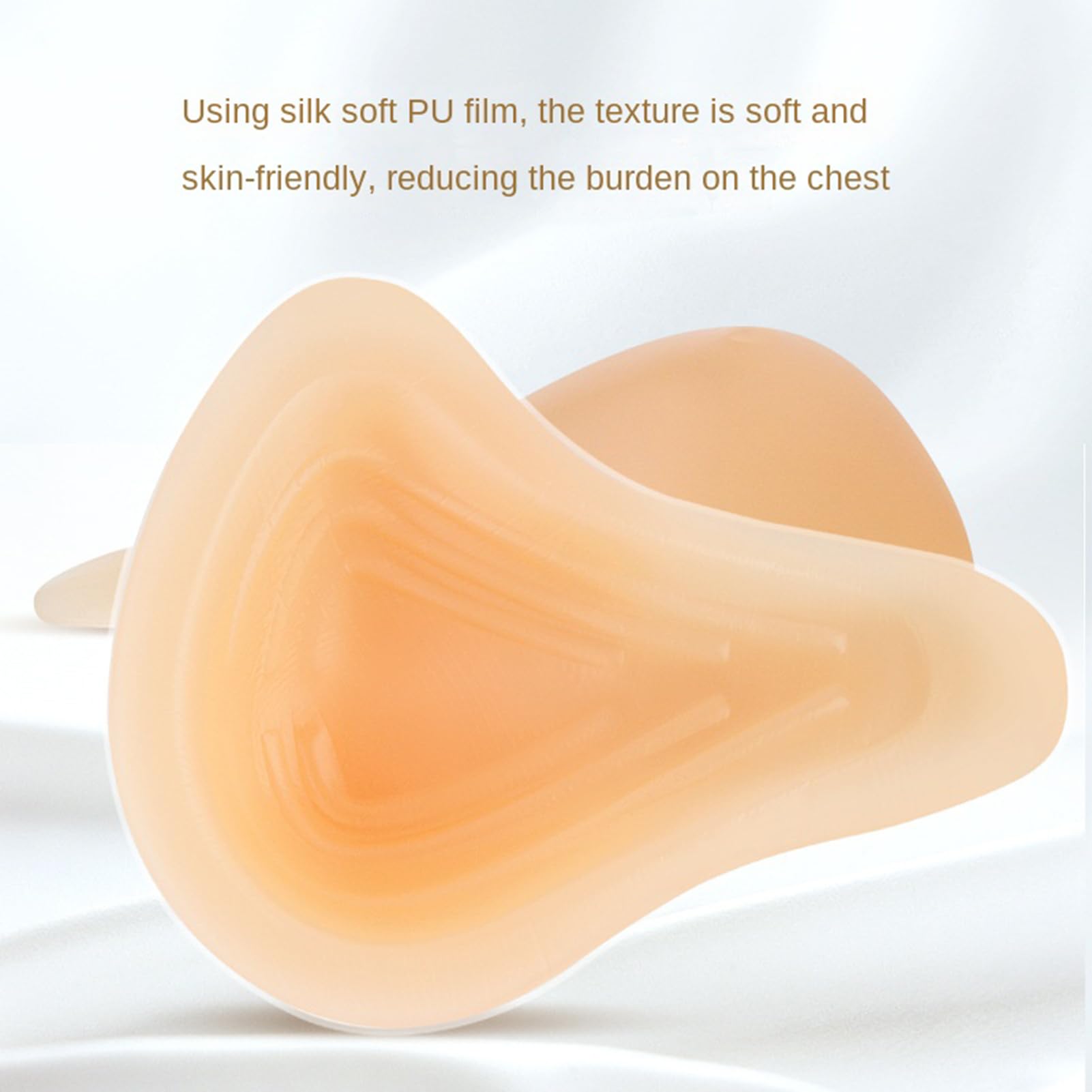 Spiral Fake Breast Silicone Prosthetic Breast Fake Boob False Breast Insert Lightweight Push Up Breast Pad Women's Push Up Thickened Bra Padding Soft Touch left-390g